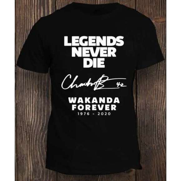 Gildan | Tops | Chadwick Boseman Rip Black Panther Wakanda Forever ...